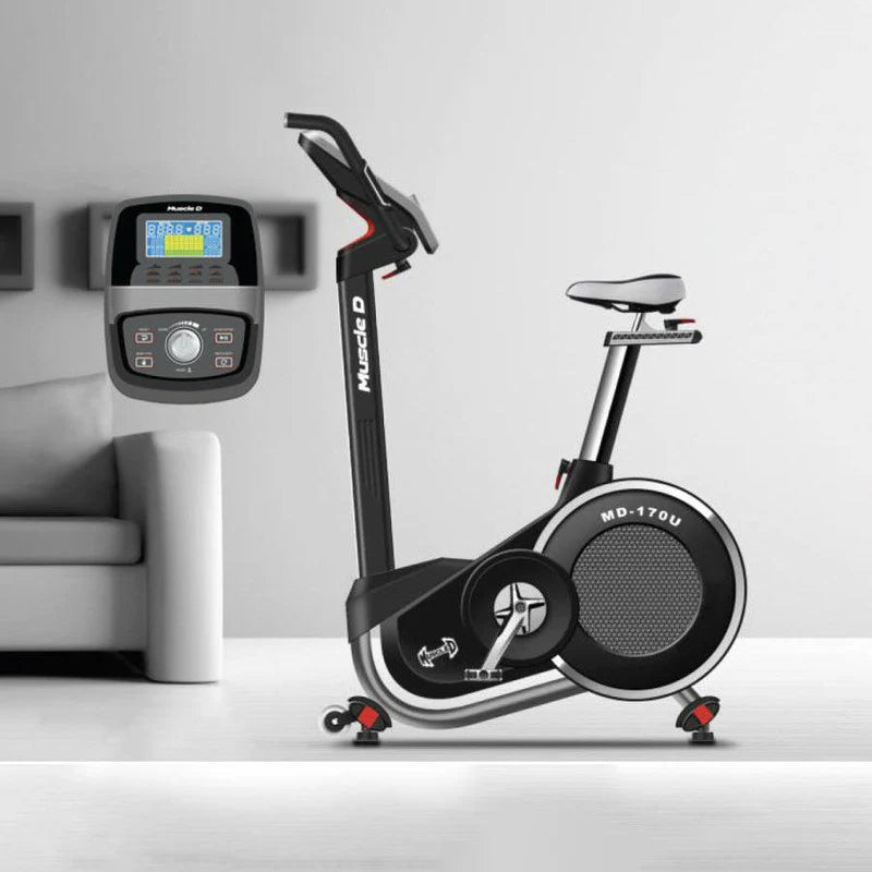 Muscle D Fitness Pro-Home Light Commercial Upright Bike - LED Display ...